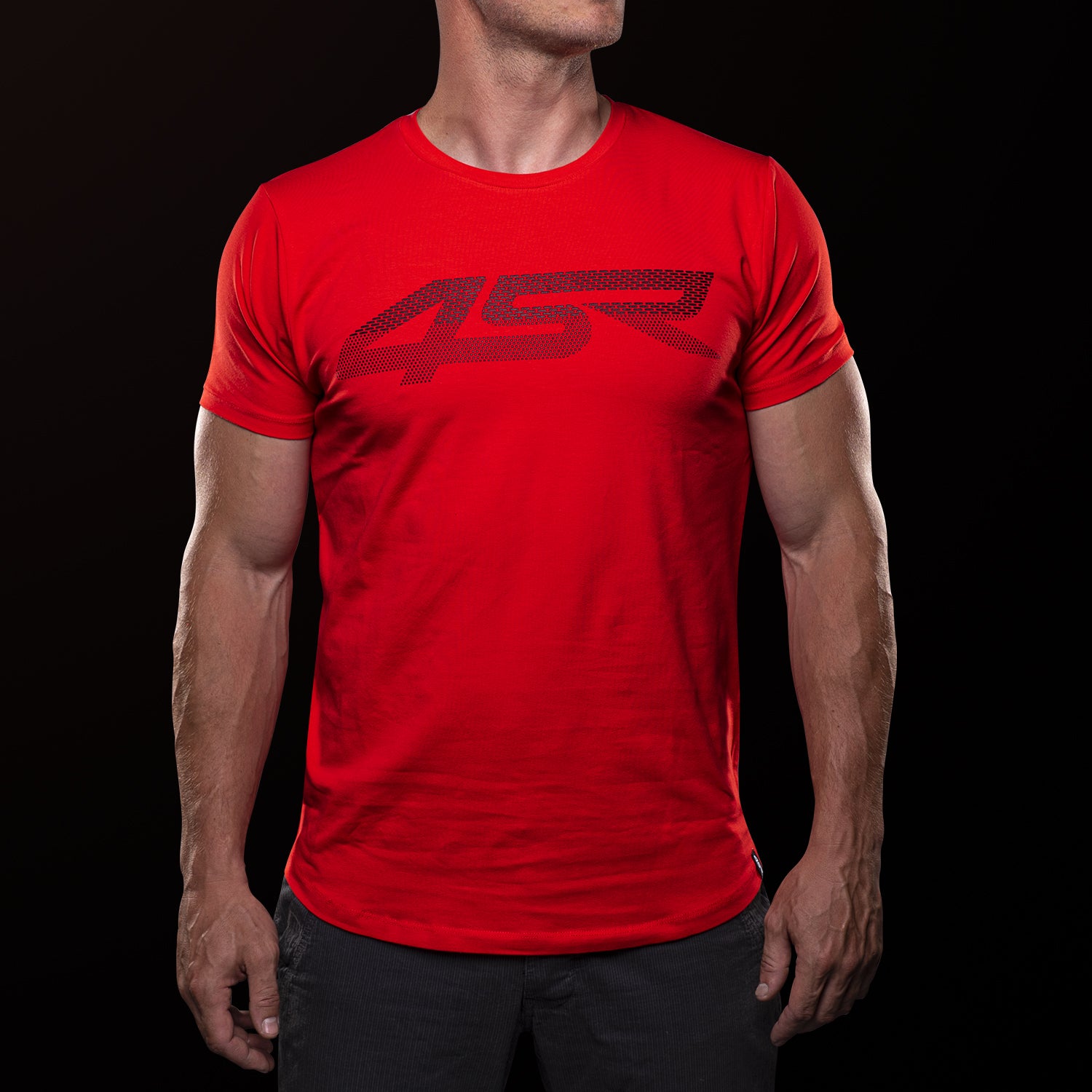 4SR T-Shirt 3D Red moto casual fashion