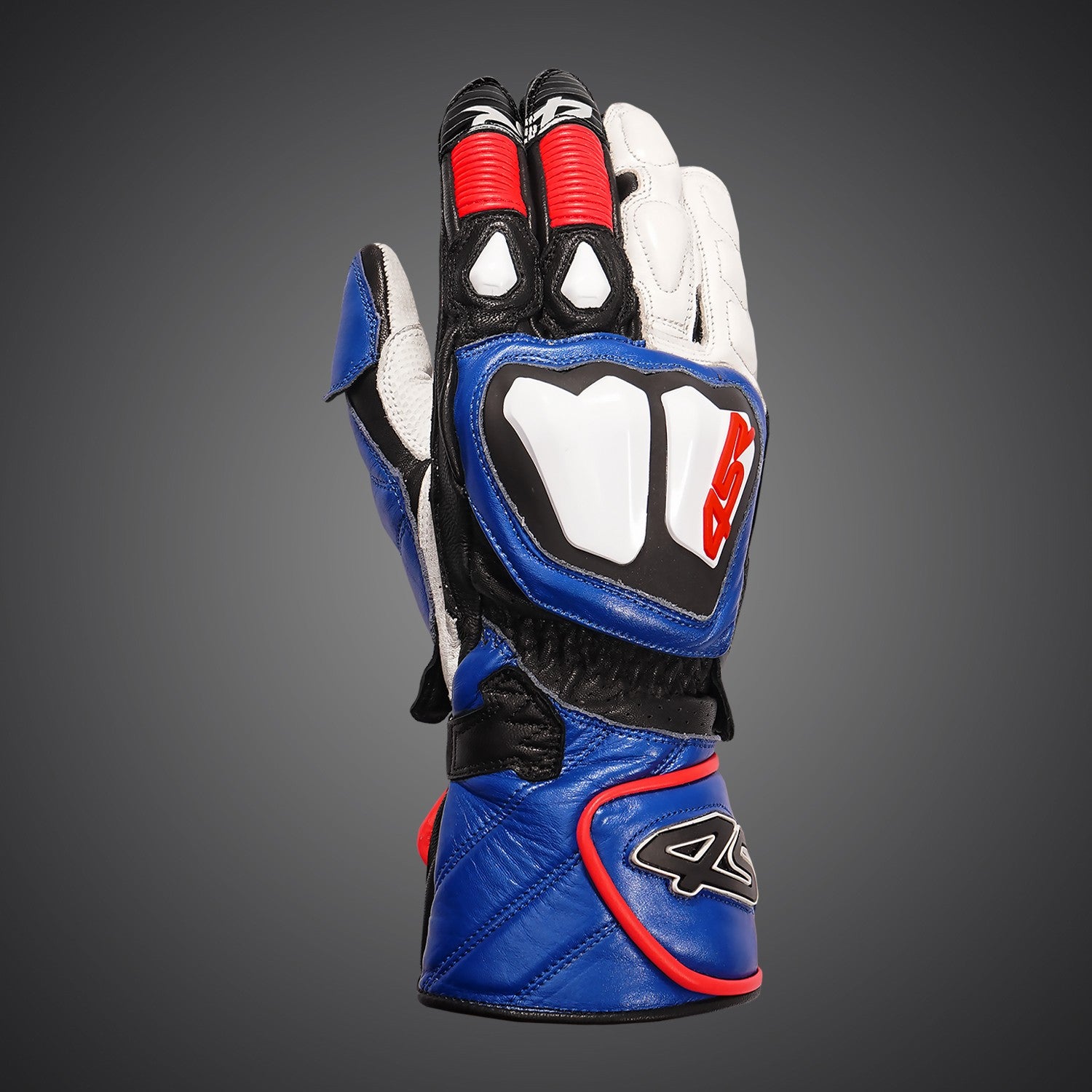 4SR Stingray Race Spec Blue Motorcycle Gloves